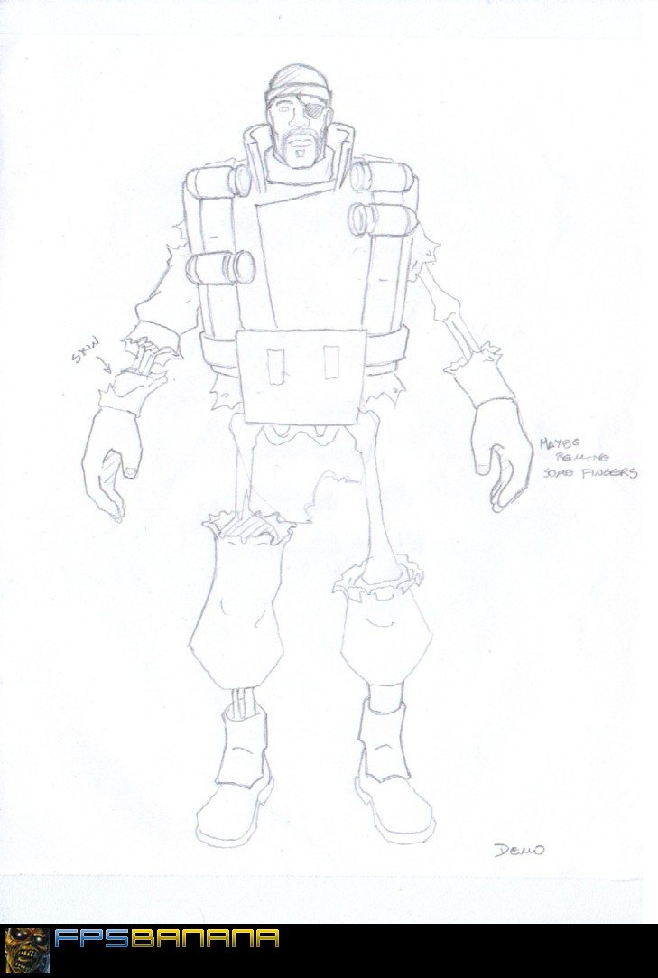 Demoman Concept art [Team Fortress 2] [Works In Progress]