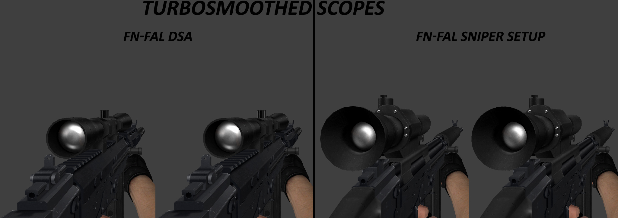 FN FAL Sniper Setups [Counter-Strike: Source] [Works In Progress]