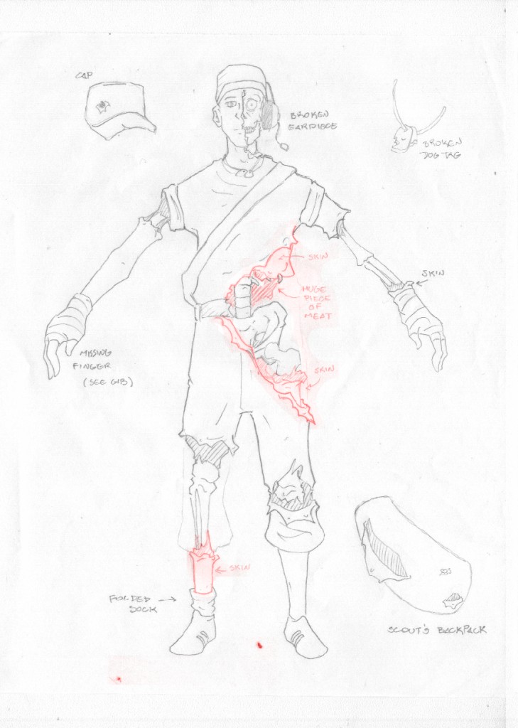 scout concept art Work In Progress for Team Fortress 2 | TF2 Works In ...