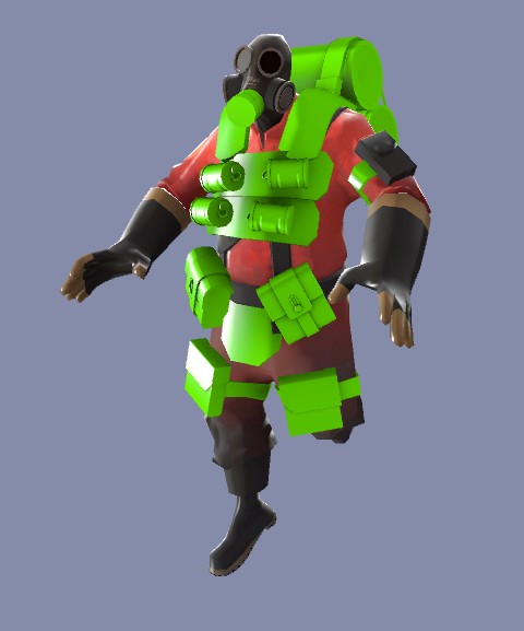 Heavy pyro suit. Work In Progress for GameBanana | GB Works In Progress