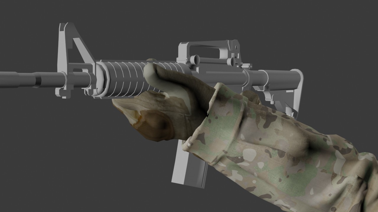 CSGO Soldier11's M4 Anims Work In Progress for GameBanana | GB Works In ...