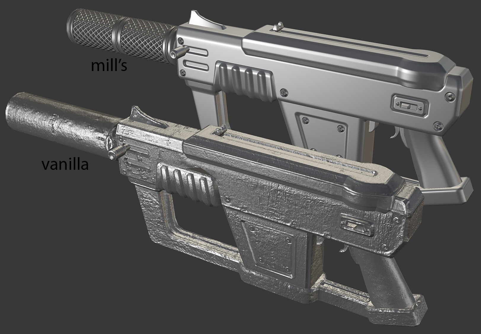 12.7mm SMG retex [Fallout: New Vegas] [Works In Progress]