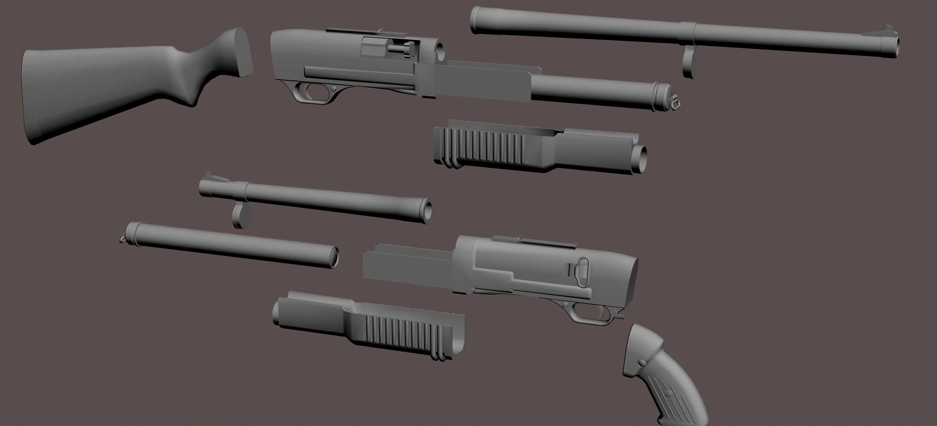Russian shot-gun KS23 Work In Progress for GameBanana | GB Works In ...