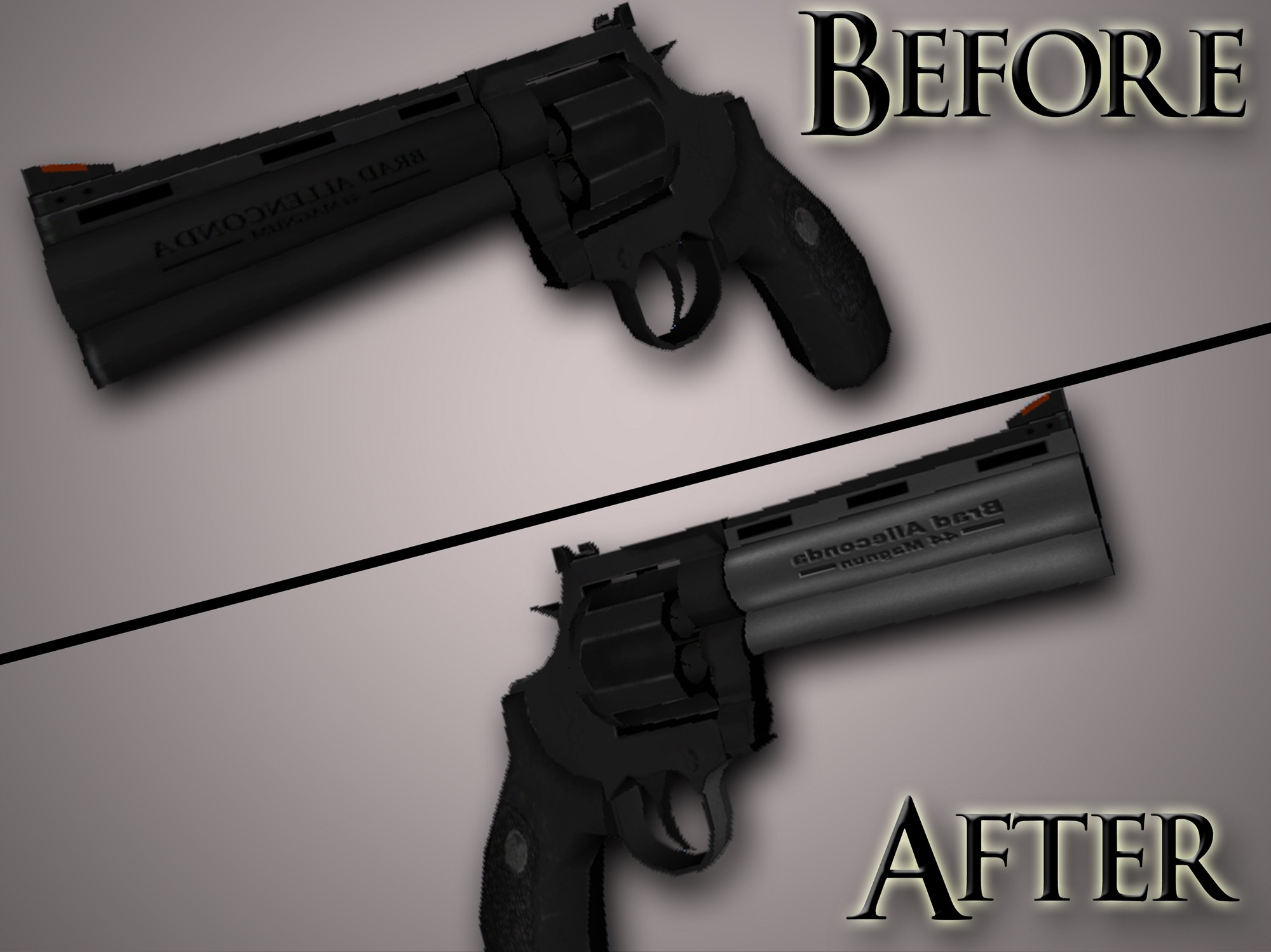 MW2 Magnum.44 retextured Work In Progress for GameBanana | GB Works In ...