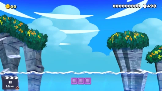 NSMBU Beach Theme Work In Progress for Super Mario Maker 2 | SMM2 Works ...