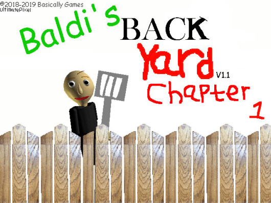 Baldi's Back Yard! Chapter 1 (Completed!) Work In Progress for Baldi's ...