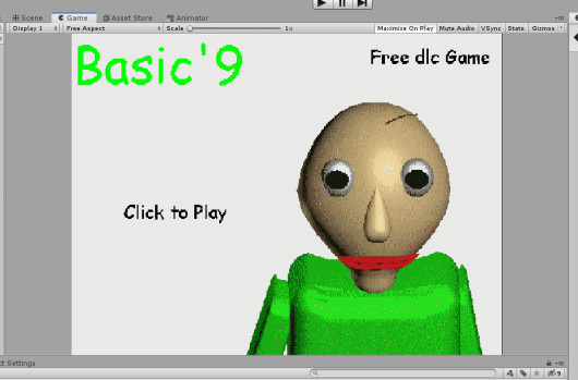 Basic'9 Unity Remake Work In Progress for Baldi's Basics | Baldi Works In Progress