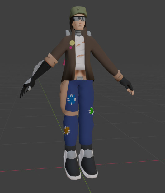 Stylized Taboo Nawasha Work In Progress for Bomb Rush Cyberfunk | BRC ...
