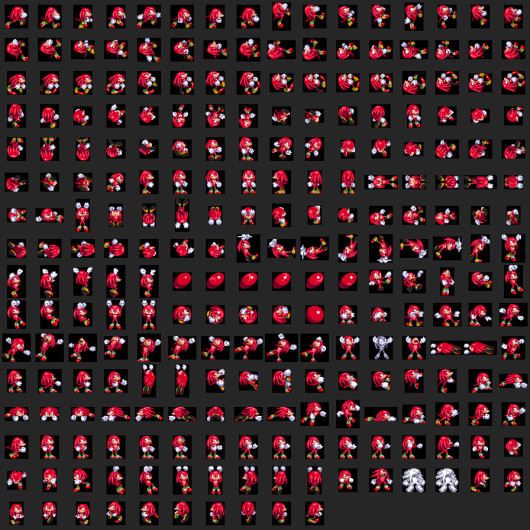 Knuckles sprites fixed Work In Progress for Sonic 3 A.I.R. | S3AIR ...