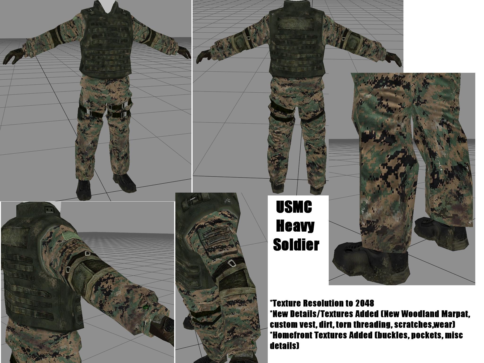 USMC Retexture Work In Progress for Battlefield 2 | BF2 Works In Progress