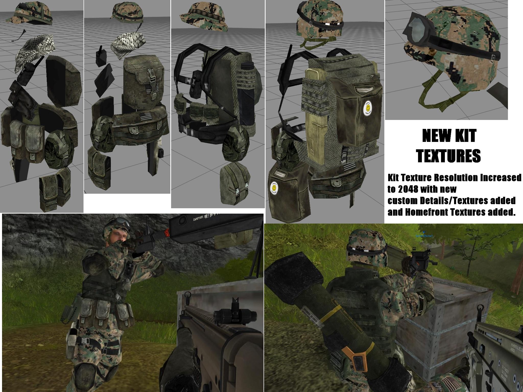 USMC Retexture Work In Progress for Battlefield 2 | BF2 Works In Progress