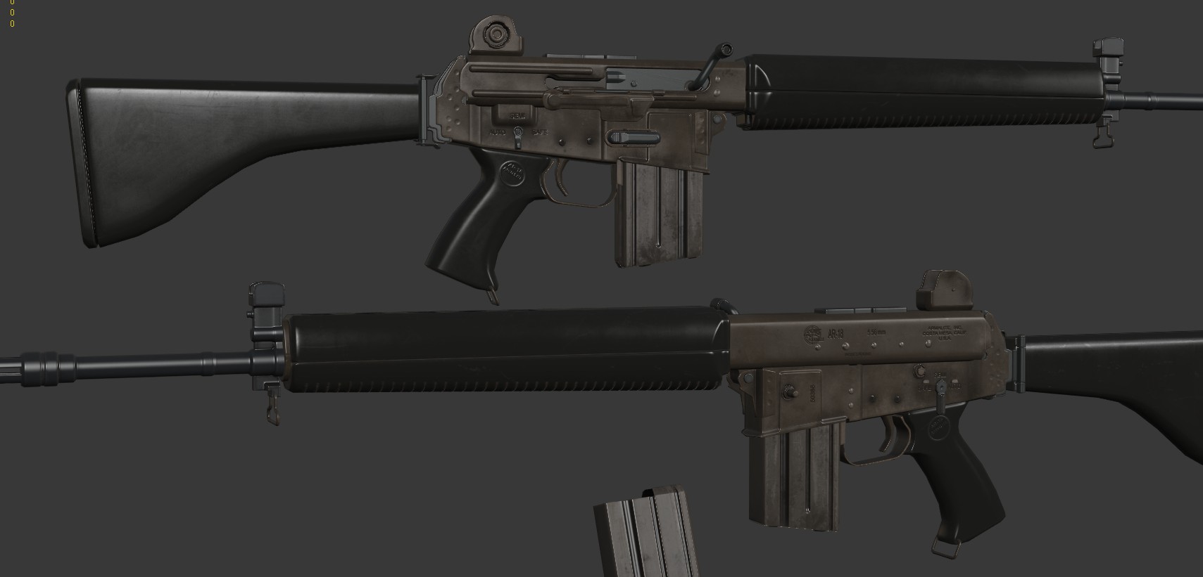 Armalite AR-18 Work In Progress for GameBanana | GB Works In Progress