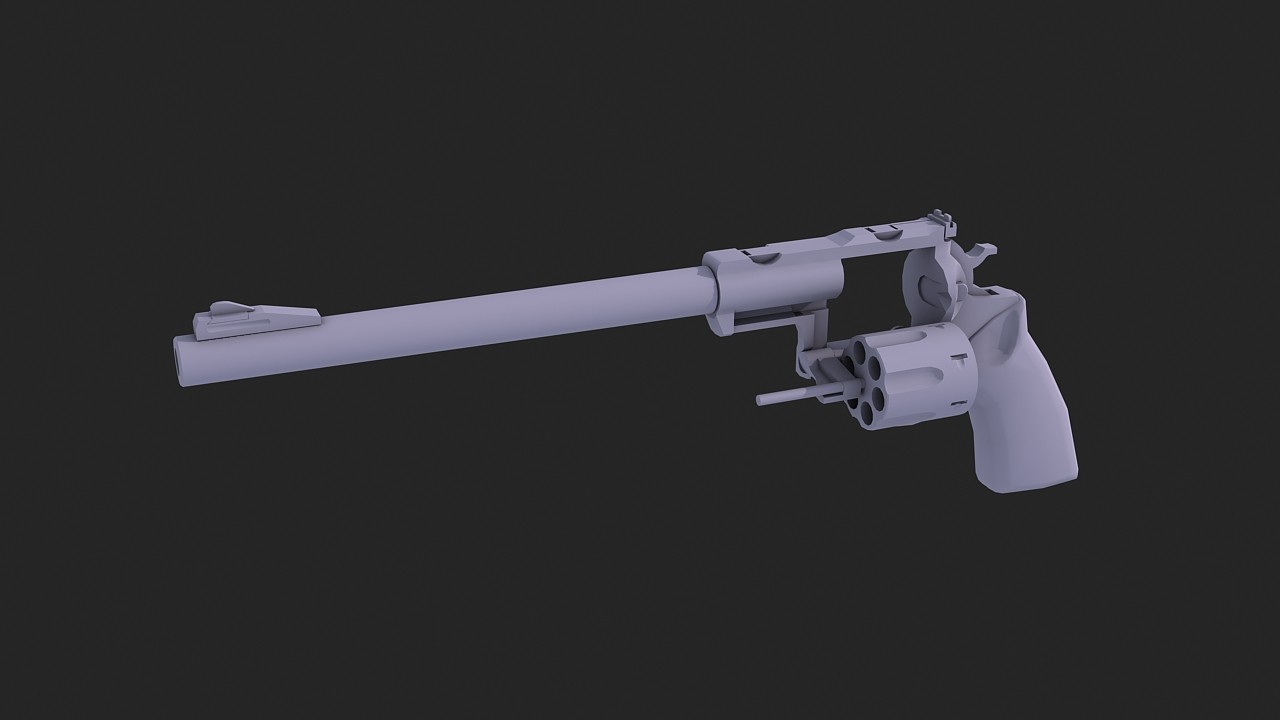 Ruger Super Redhawk Work In Progress for Fallout 4 | FO4 Works In Progress