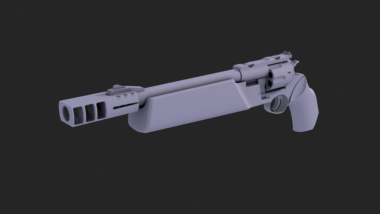 Ruger Super Redhawk Work In Progress for Fallout 4 | FO4 Works In Progress