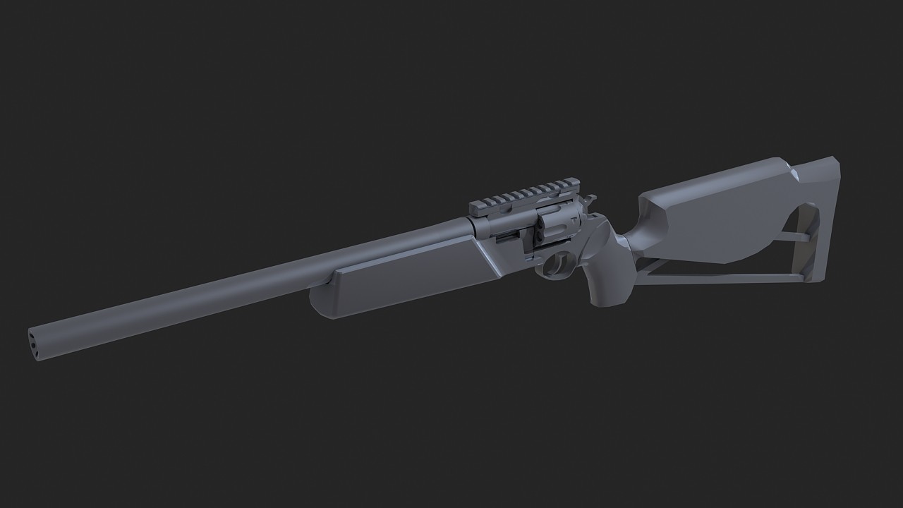 Ruger Super Redhawk Work In Progress for Fallout 4 | FO4 Works In Progress