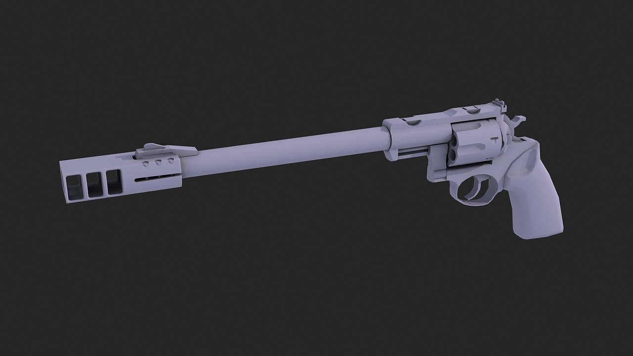 Ruger Super Redhawk Work In Progress for Fallout 4 | FO4 Works In Progress
