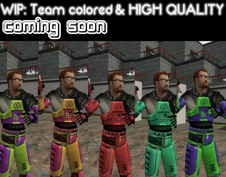 Half life characters ver. HQ + Team colored Work In Progress for Half ...