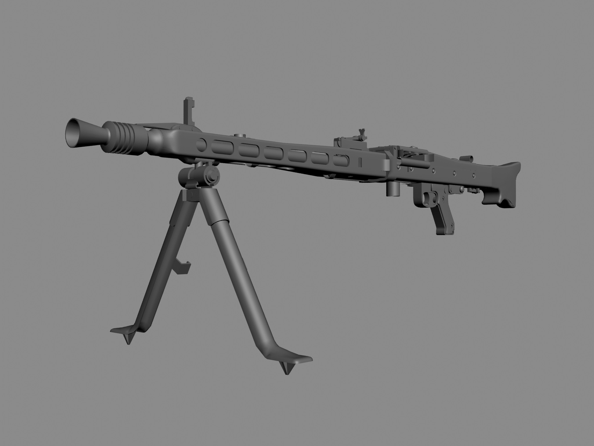 MG-42 With Internals [GameBanana] [Works In Progress]
