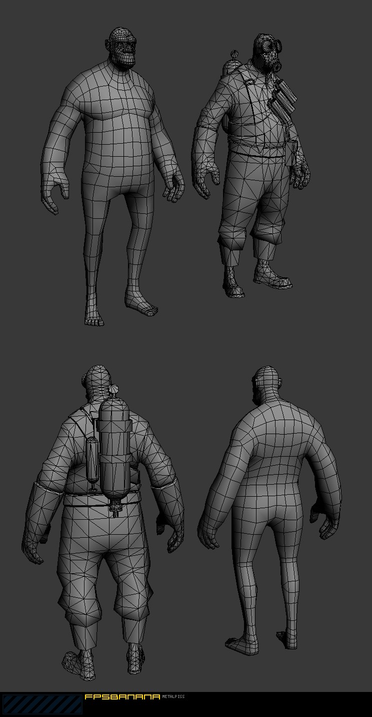Caveman Pyro Work In Progress for GameBanana | GB Works In Progress