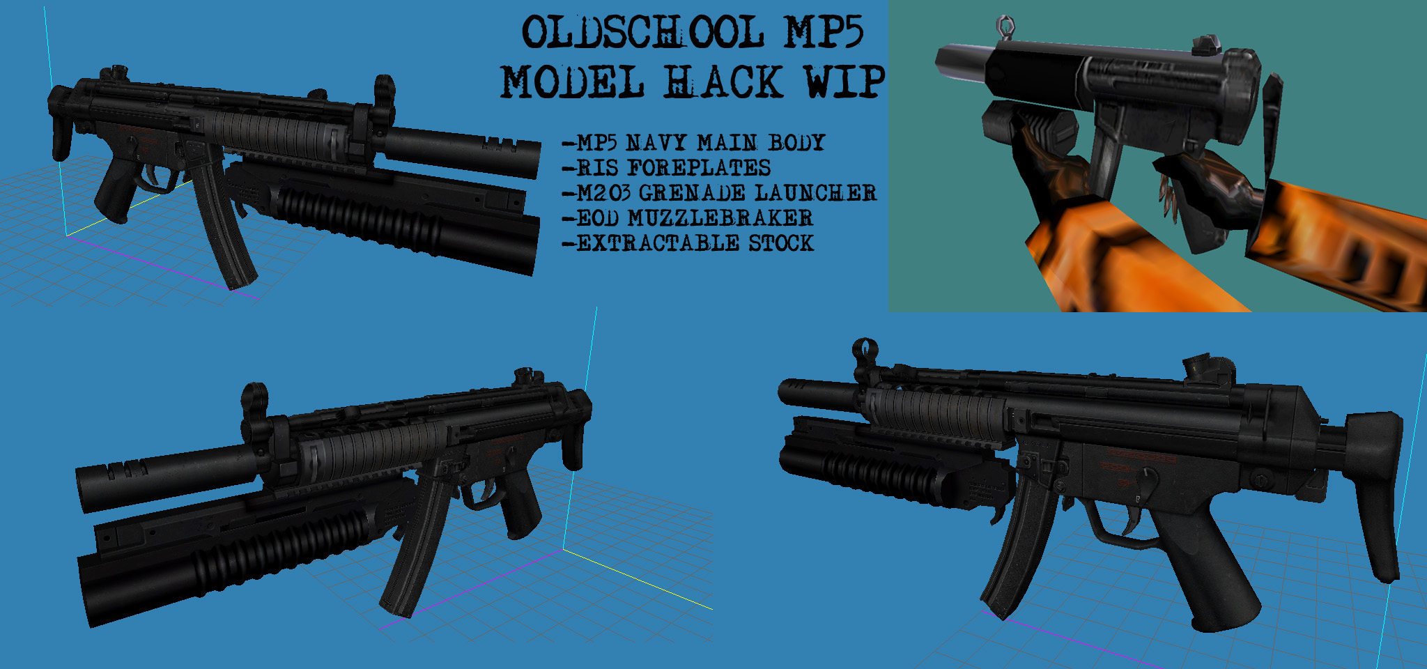 Oldschool MP5 Hacking WIP [Half-Life 2] [Works In Progress]