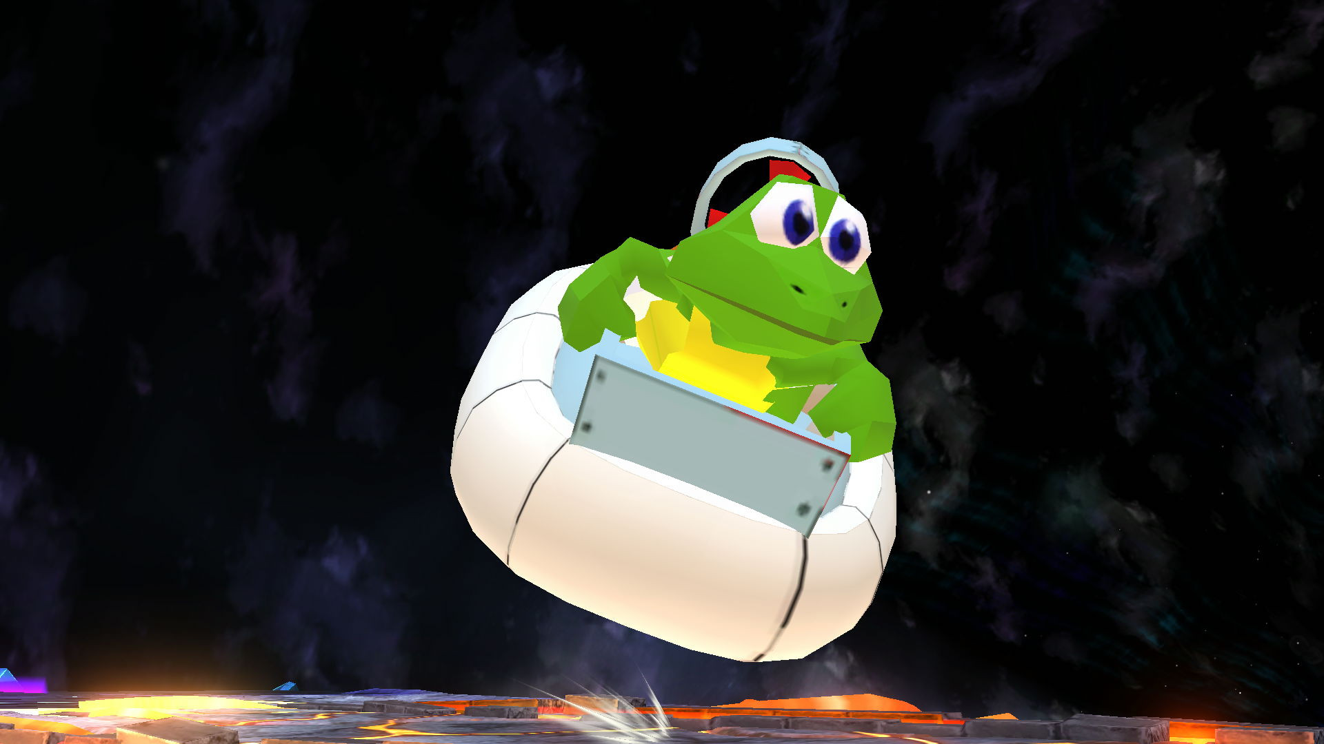 Tiptup over Bowser Jr. WIP Work In Progress for Super Smash Bros. (Wii ...