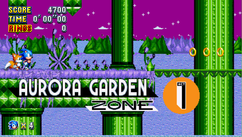 Aurora Garden;Original Level Mod Work In Progress for Sonic Mania | SM ...