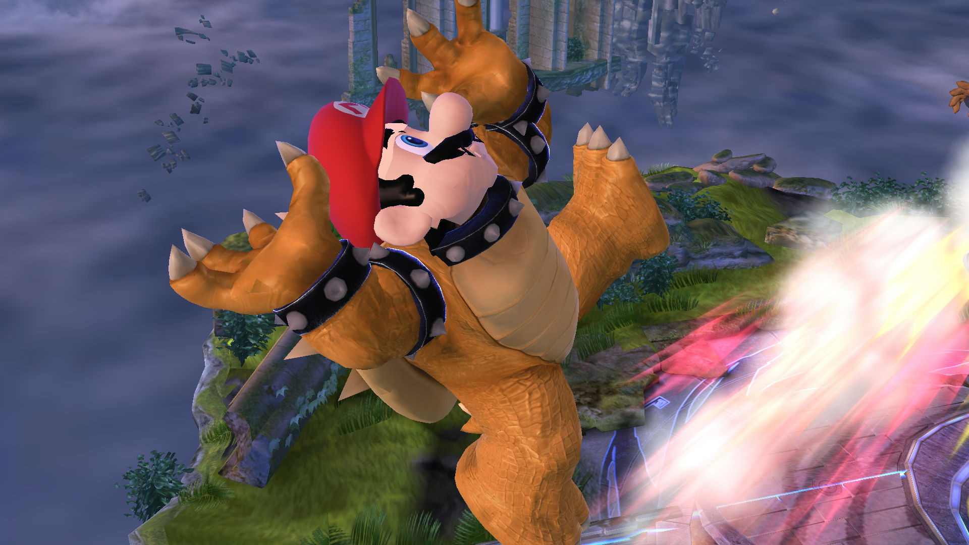 Mario head on bowser Work In Progress for Super Smash Bros. (Wii U ...