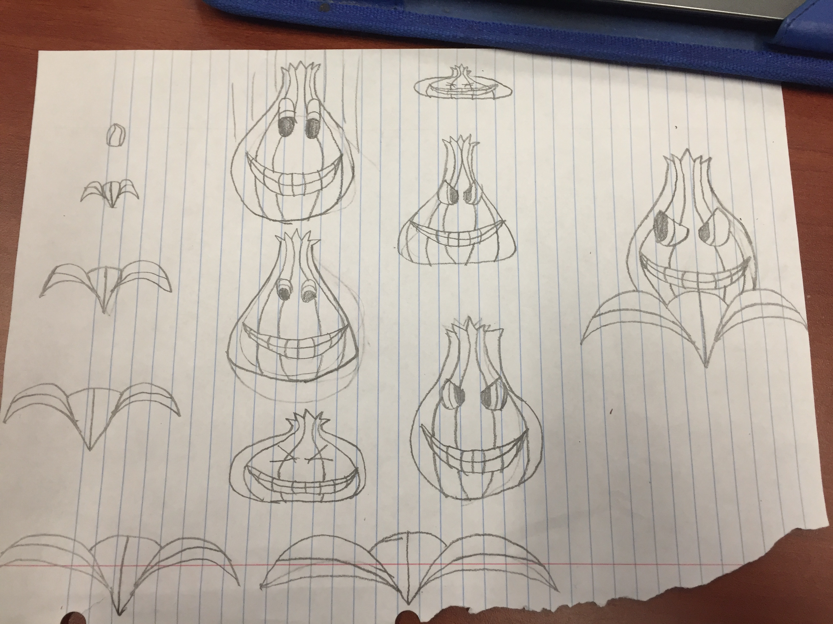 Garlic Guy over Potato, Onion, and Carrot Work In Progress for Cuphead ...