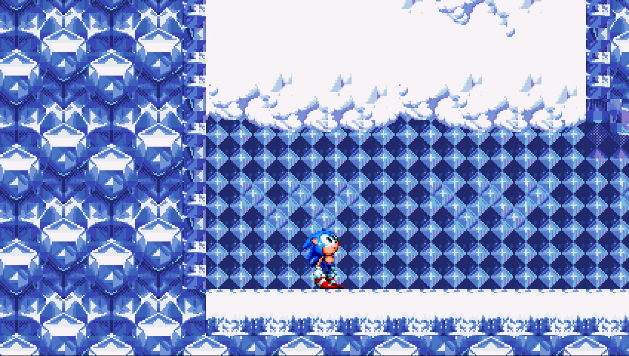 IceCap Zone WIP Work In Progress for Sonic Mania | SM Works In Progress