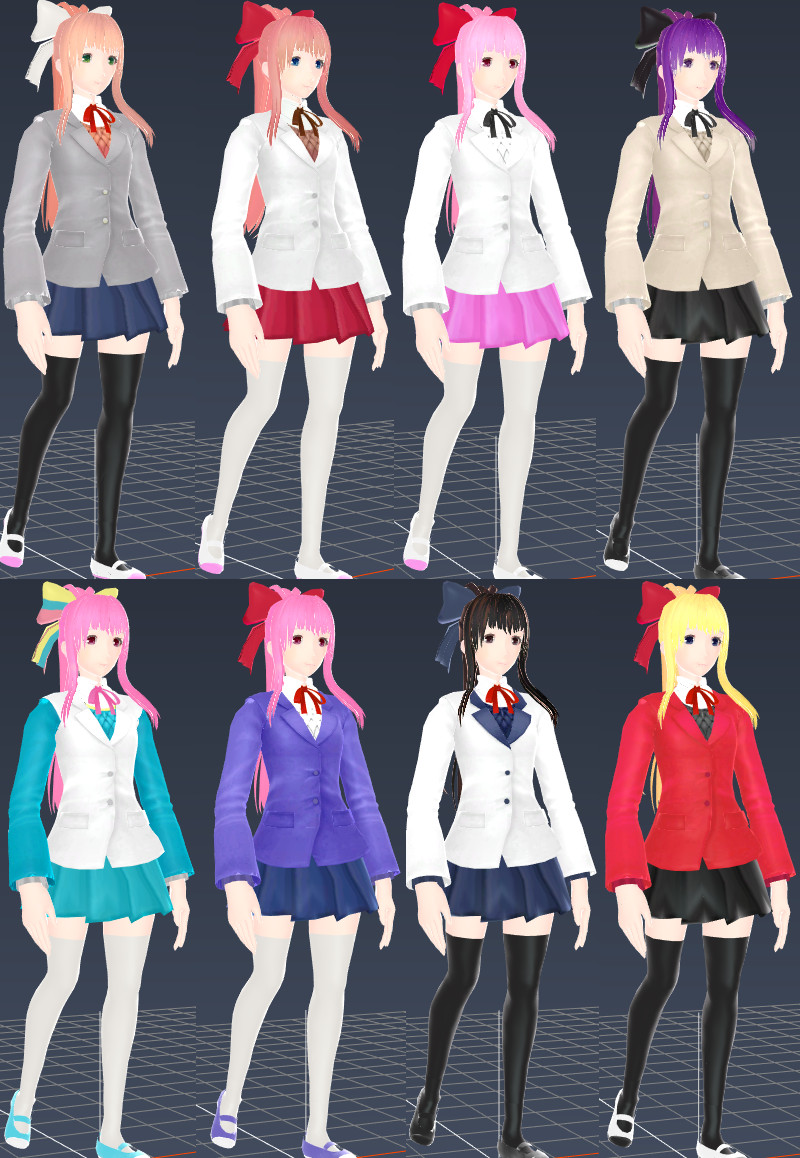 Monika (Doki Doki Literature Club) Work In Progress for Super Smash ...