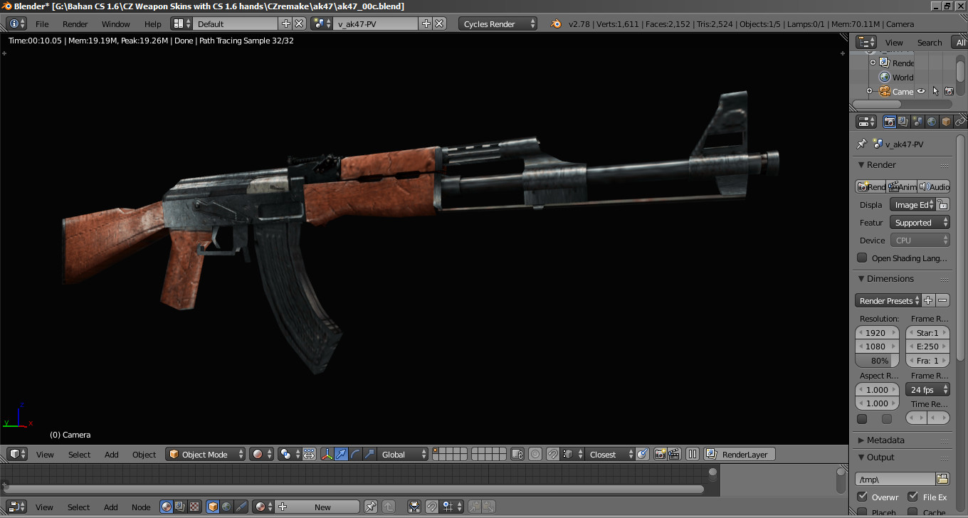 CS:CZ AK-47 [Counter-Strike 1.6] [Works In Progress]