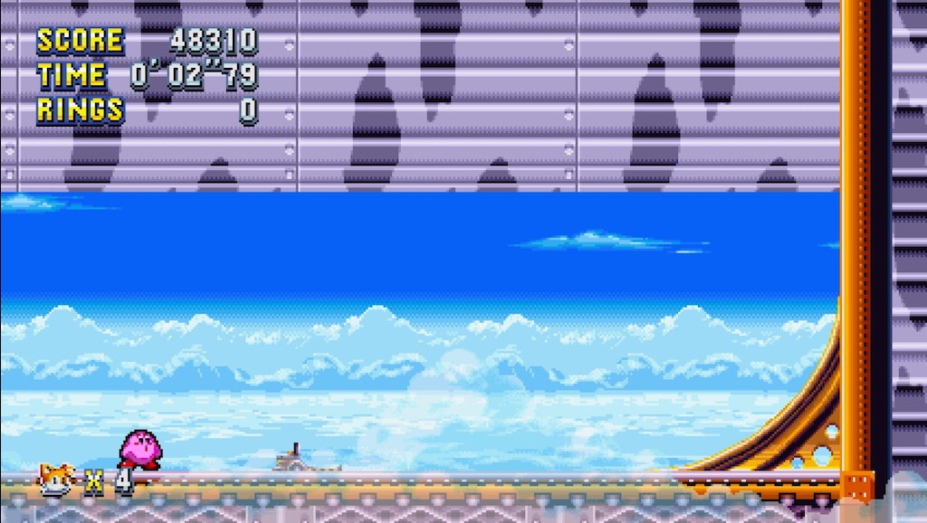 Kirby over Tails Work In Progress for Sonic Mania | SM Works In Progress