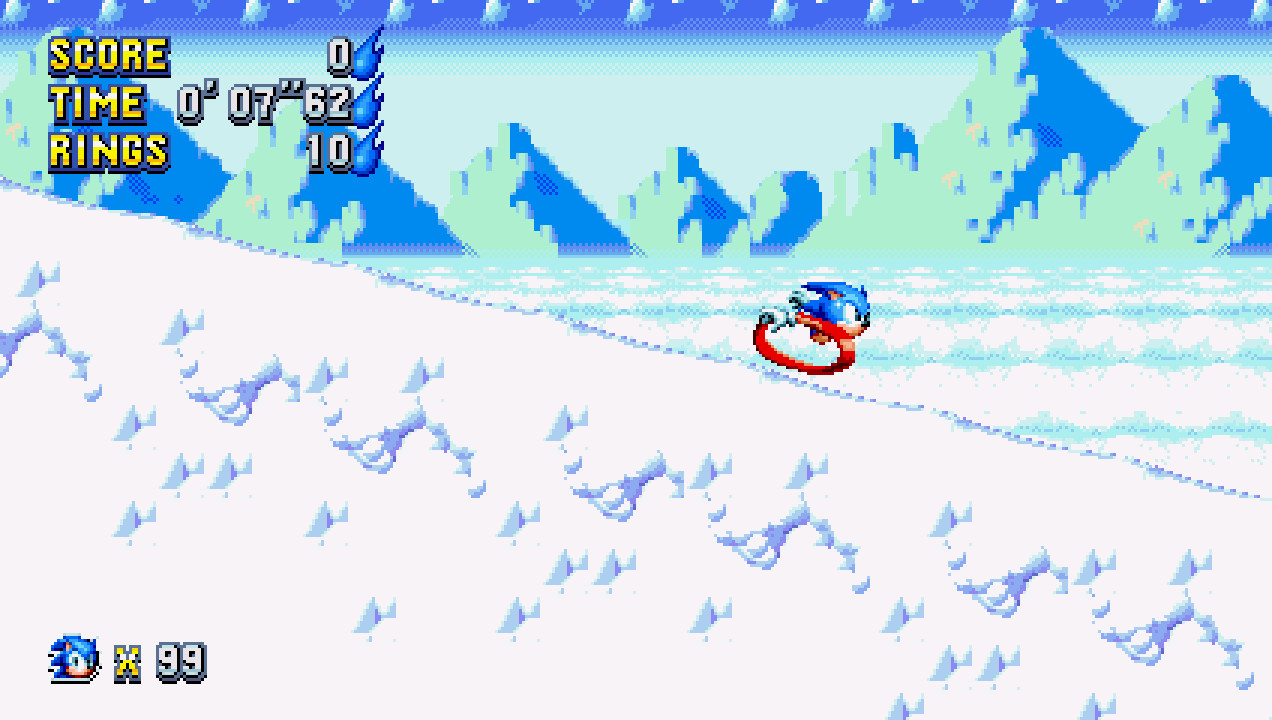 Ice Cap Zone Work In Progress for Sonic Mania | SM Works In Progress