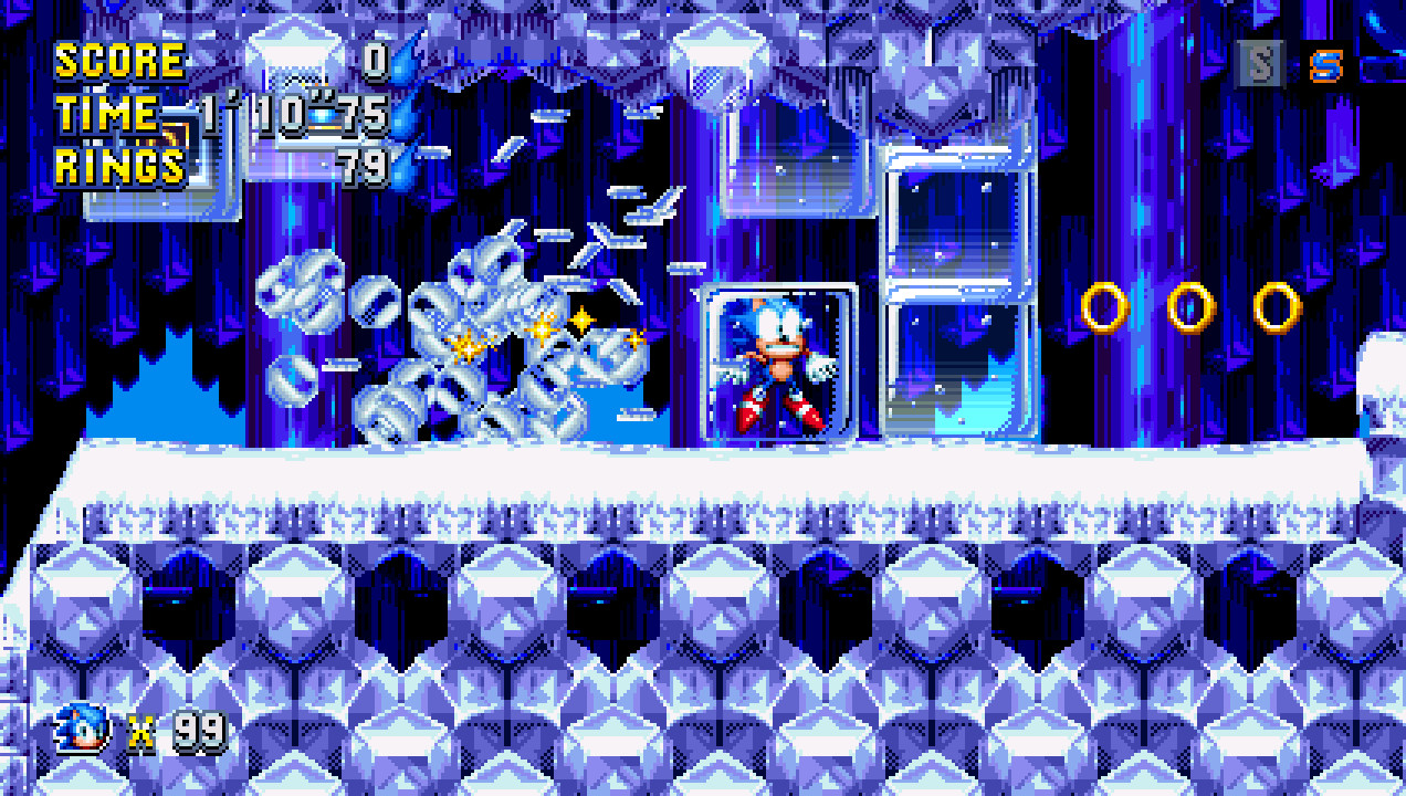Ice Cap Zone Work In Progress for Sonic Mania | SM Works In Progress