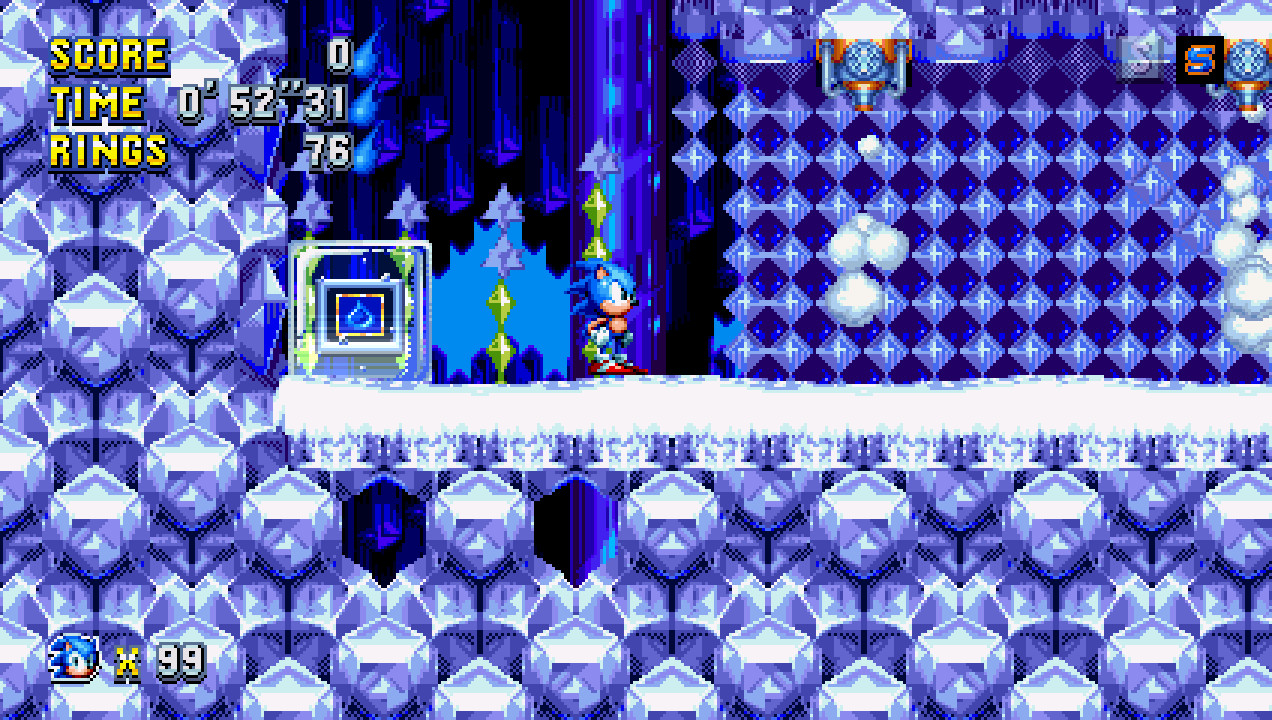 Ice Cap Zone Work In Progress for Sonic Mania | SM Works In Progress