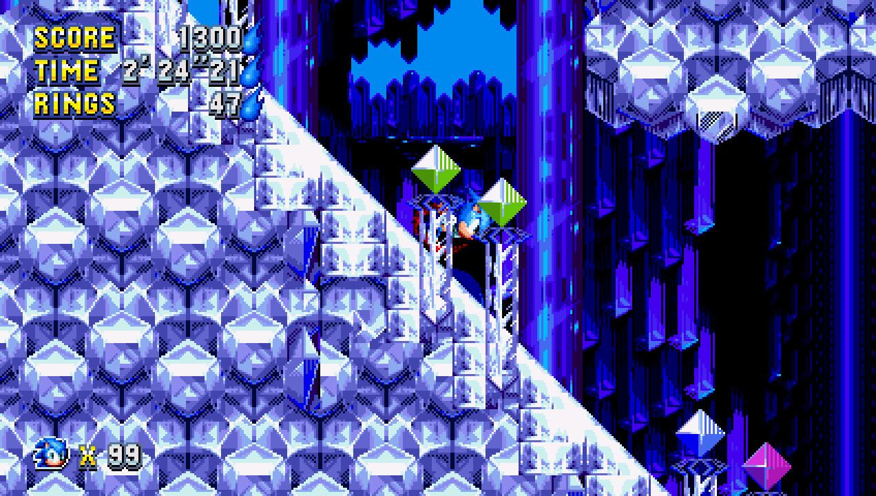 Ice Cap Zone Work In Progress for Sonic Mania | SM Works In Progress
