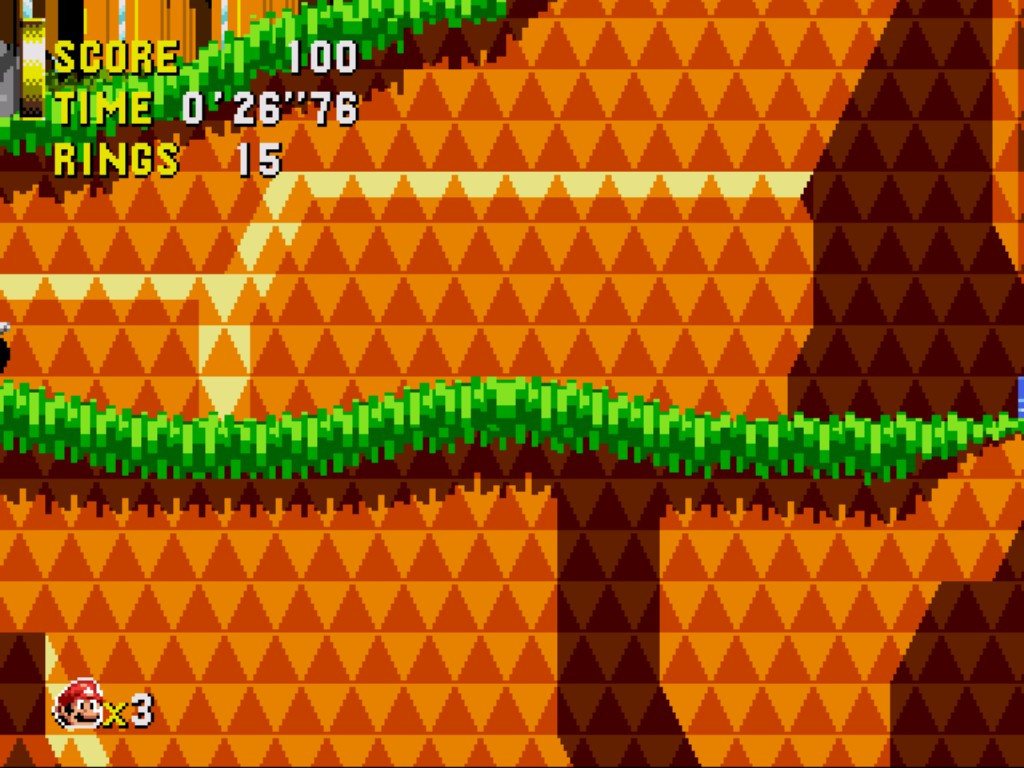 Mario in sonic CD Work In Progress for Sonic CD (2011) | SCD Works In ...
