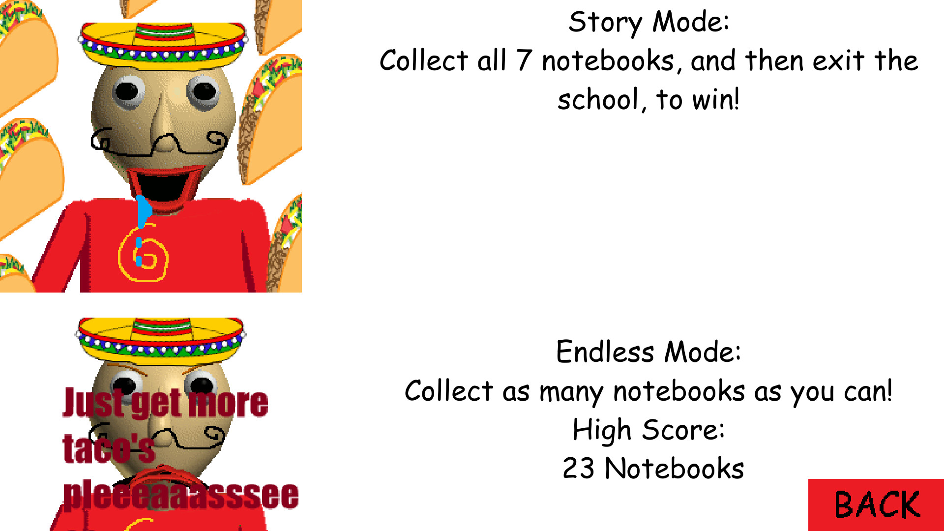 Baldi's Basics Mexican Edition (pre release 2) Work In Progress for ...