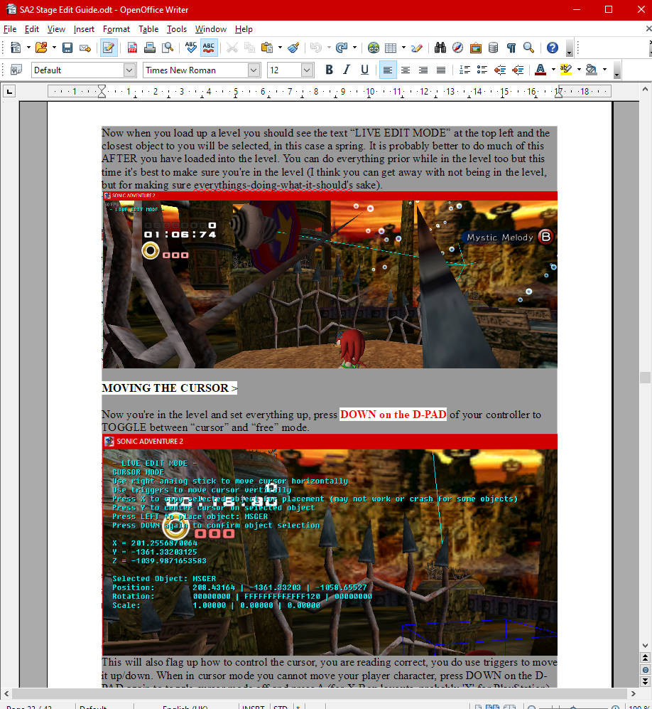 Stage Object Editing Guide [released] Work In Progress for Sonic ...