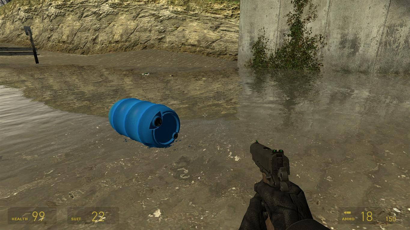 Blue plastic barrel Work In Progress for Half-Life 2 | HL2 Works In ...
