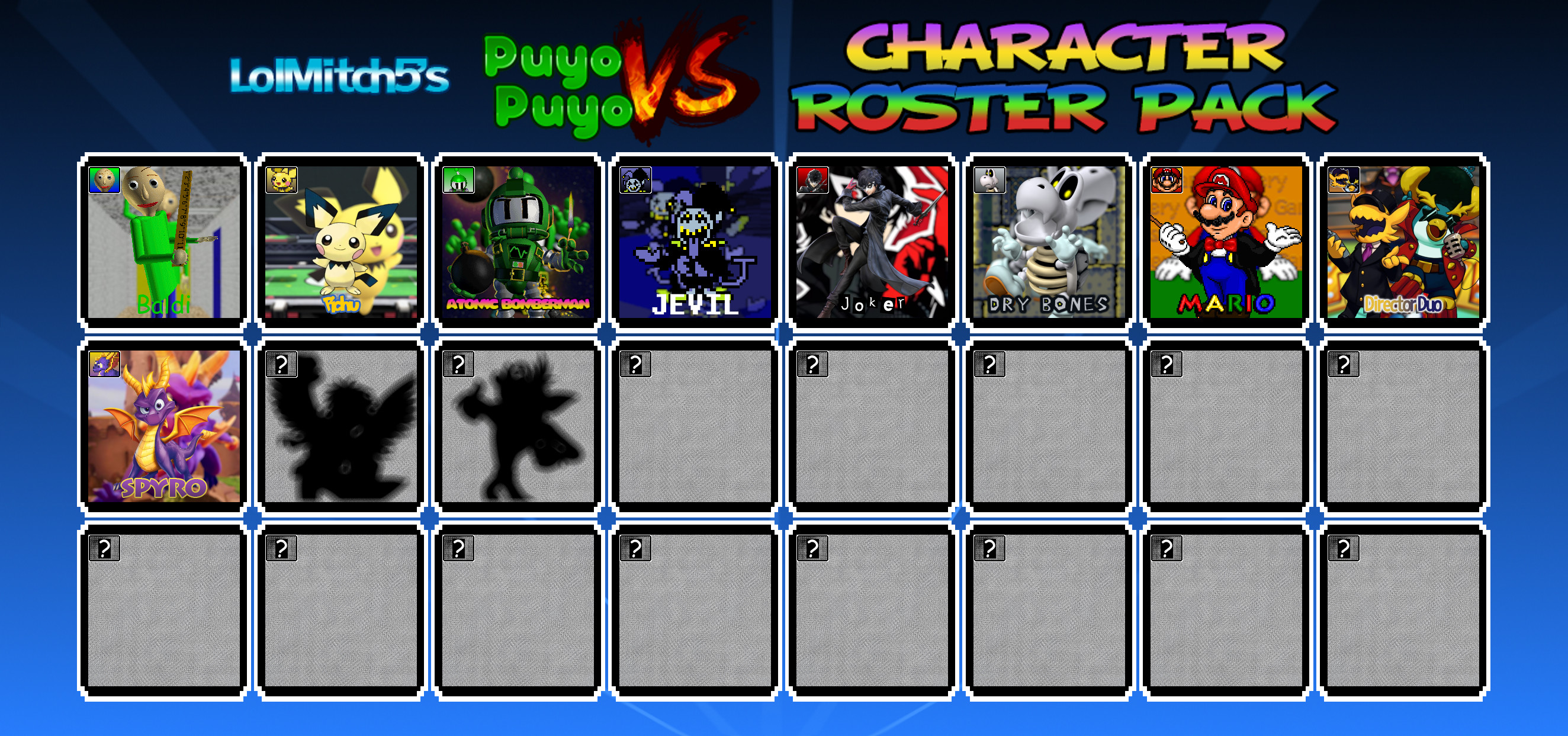 LM5's PPVS2 Character Roster Pack Work In Progress for Puyo Puyo VS 2 ...