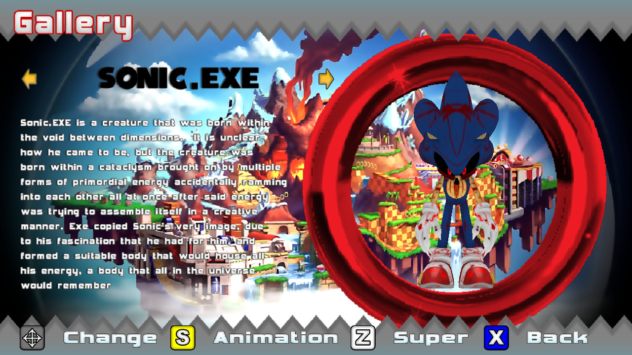 Sonic.exe Work In Progress for Sonic World | SW Works In Progress