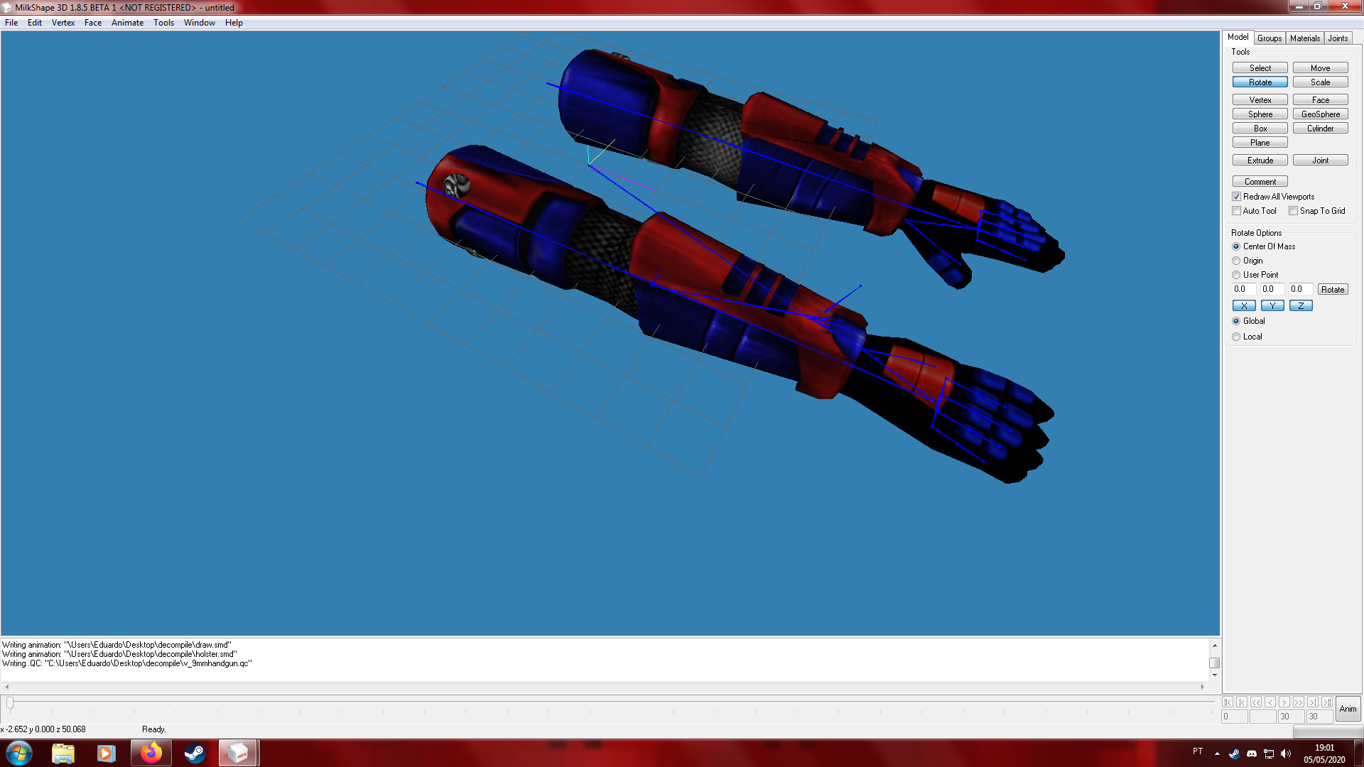 Extended A.I arms Work In Progress for Half-Life | HL Works In Progress