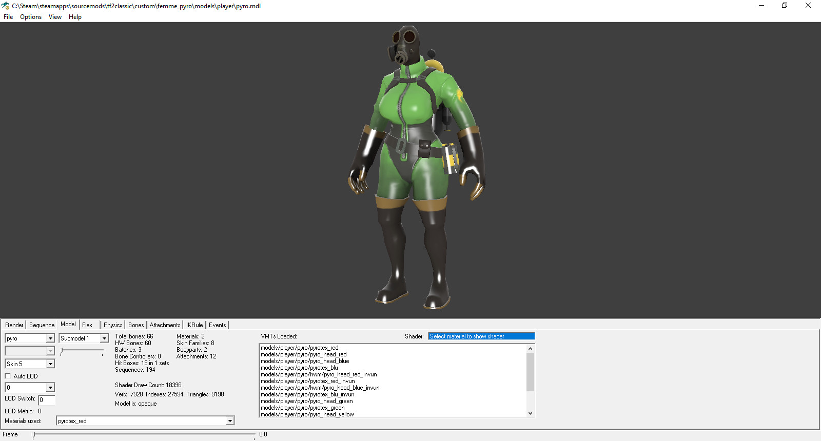 Femme Pyro Renovation for TF2C Work In Progress for Team Fortress 2 ...