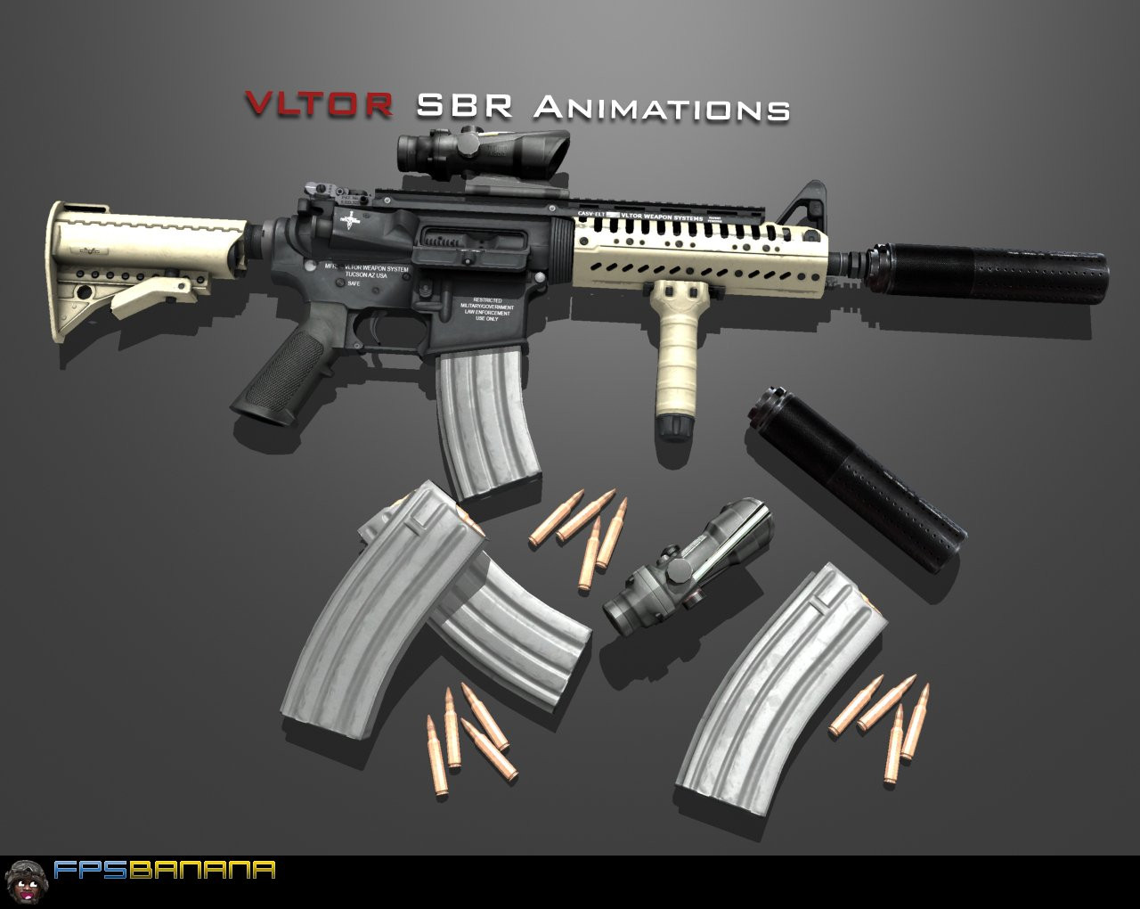 VLTOR SBR Anims [Counter-Strike: Source] [Works In Progress]