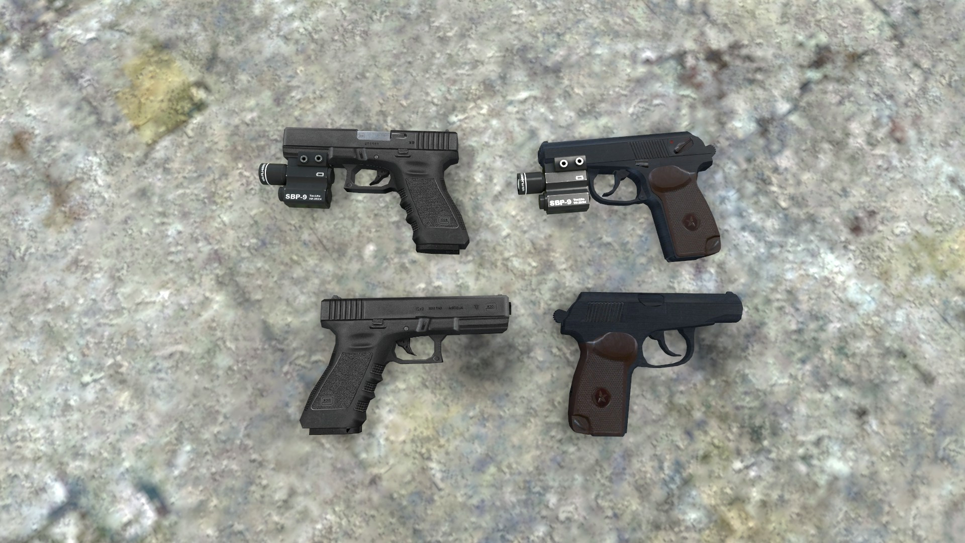 Enhanced Left 4 Dead Survivors Weapon Props Pack Work In Progress for ...