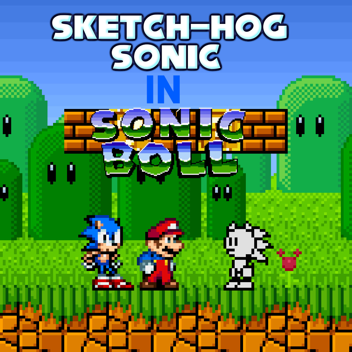 Sketch-hog Sonic in Sonic Boll (1.9.3) [Sonic Boll] [Works In Progress]