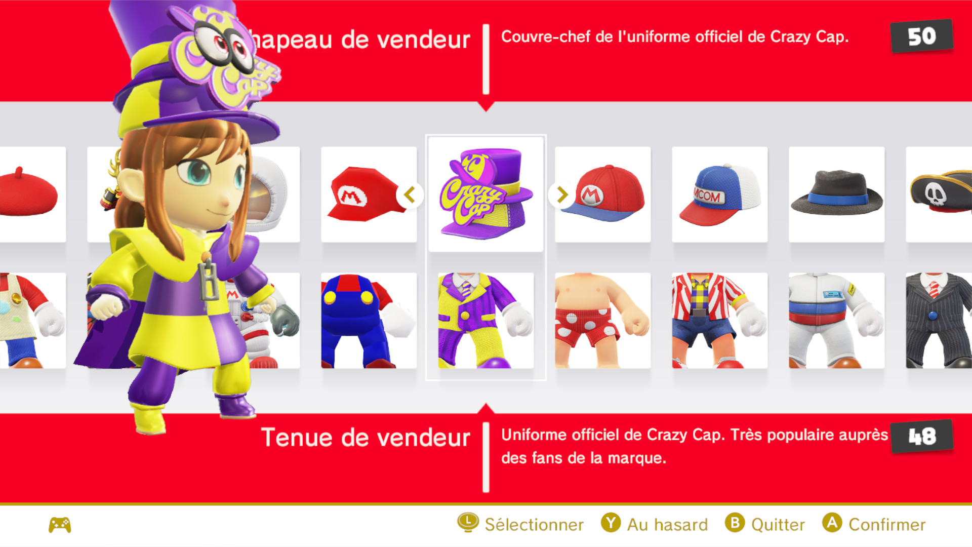 Playable Hat Kid in Super Mario Odyssey Work In Progress for Super ...