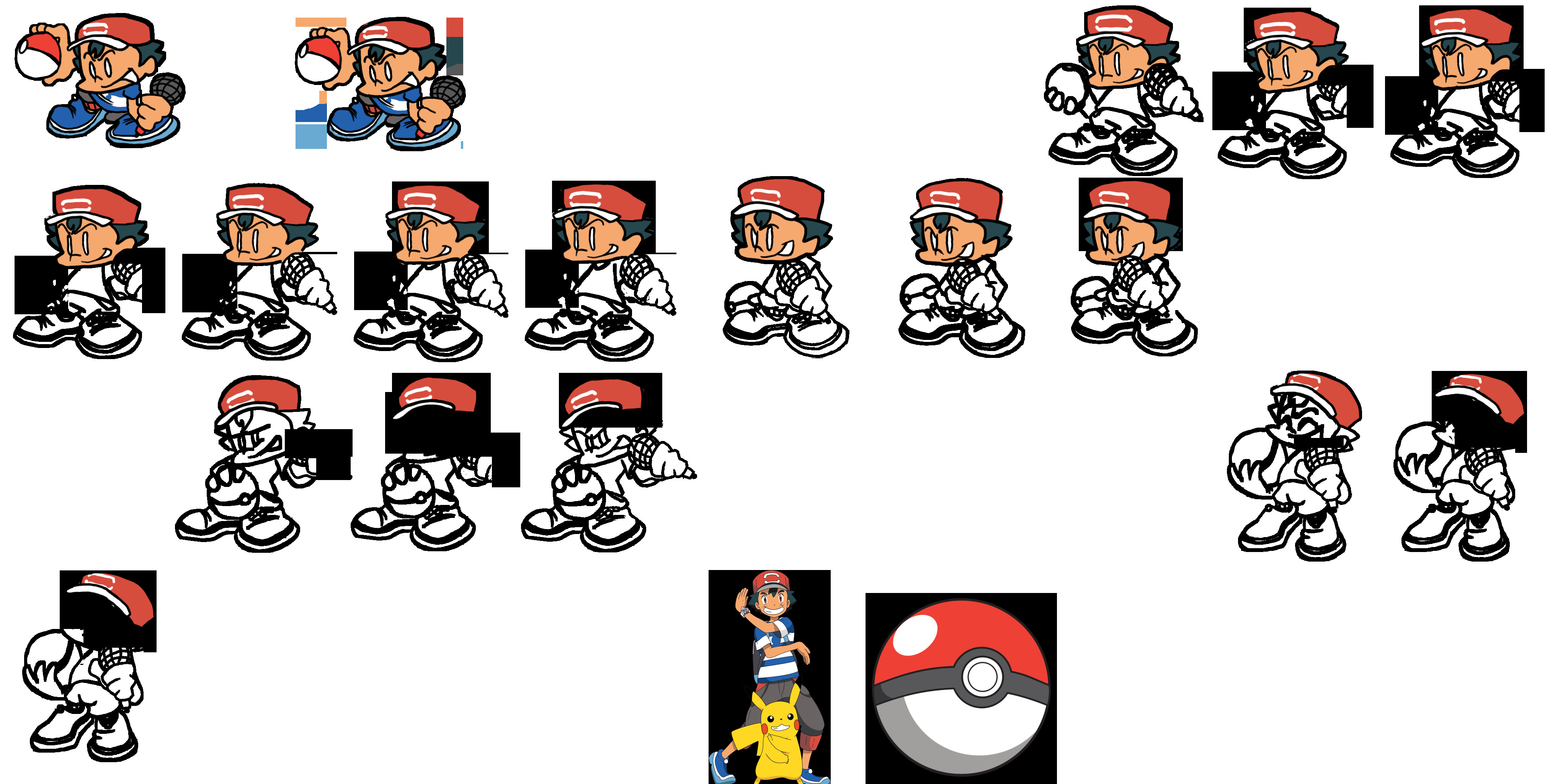 Ash Ketchum in Friday Night Funkin'!!! [Friday Night Funkin'] [Works In ...