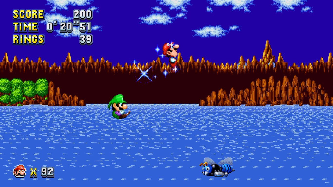 Classic Mario in Sonic Mania Plus Wip Work In Progress for Sonic Mania ...